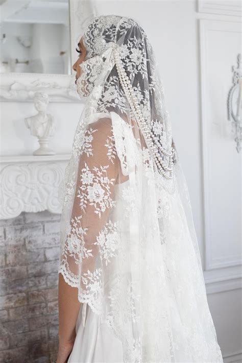 Juliet Cap Bridal Veil With Removable Pearl Back Juliet Veil In