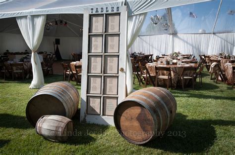 Outdoor Wine Barrel Table Assignment Display