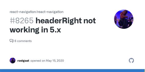 Headerright Not Working In 5x · Issue 8265 · React Navigationreact