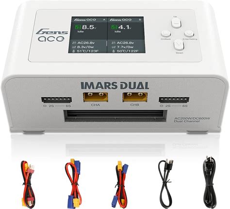 Gens Ace Lipo Battery Charger Imars Dual Smart Lipo Charger 15a Ac 200w Dc 600w Rc