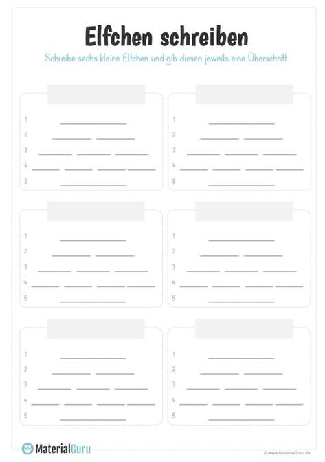 10 Elfchen Ideen Elfchen Elfchen Schreiben Gedicht Grundschule