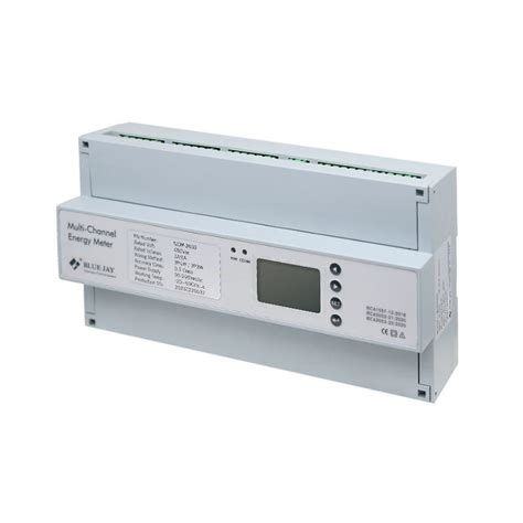 Three Phase 6 Circuit Multi Rate Watt Hour Modbus Lcd Display Energy