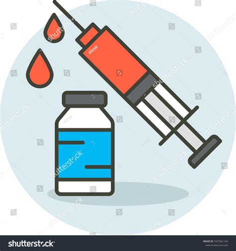 Anabolic Steroids Concept Androgens Injections Vector Stock Vector
