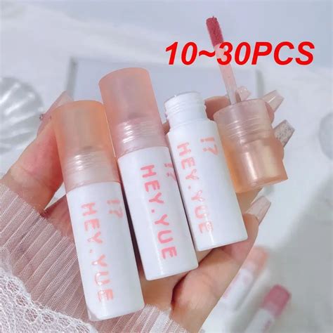 작고 휴대 가능한 매트 립 글로스 미세 질감 립스틱 밝은 색상 립밤 메이크업 10 30 개 30g 티몬