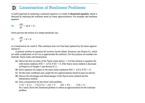 Solved D Linearization Of Nonlinear Problems A Useful Solved D Linearization Of Nonlinear Problems A Useful