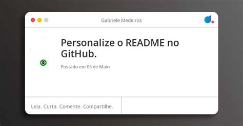 Personalize O Readme No Github