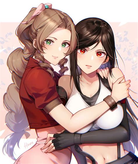 Tifa Lockhart And Aerith Gainsborough Final Fantasy And 2 More Drawn