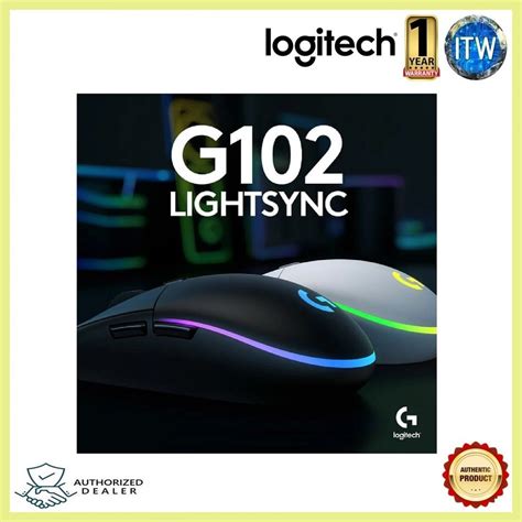 Logitech G102 Lightsync Gaming Mouse With Customizable Rgb Lighting 6 Programmable Buttons