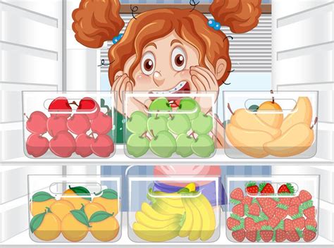 Refrigerator Cartoon Vector Art Icons And Graphics For Free Download