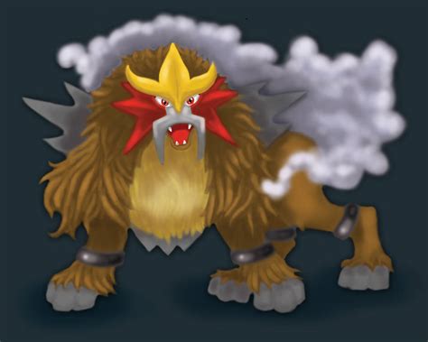 Gen 2 Entei By Eyanril On Deviantart