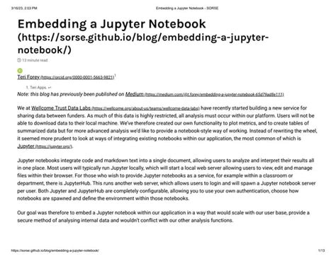 Embedding A Jupyter Notebook Sorsepdf