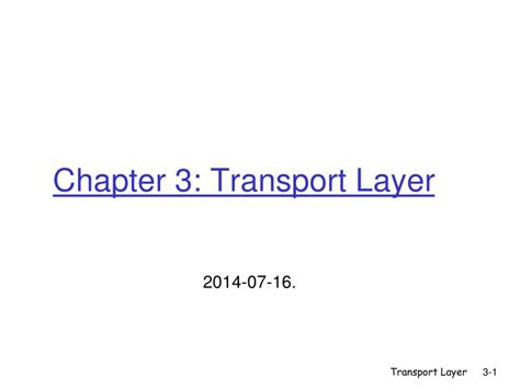ppt chapter 3 transport layer powerpoint presentation free download