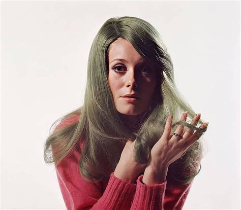 Catherinedeneuvedorleac Catherinedeneuve Wearing A Wig For A