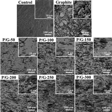 Sem Of P Pvc Graphite Composites With Different Graphite Content