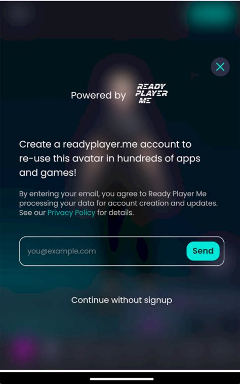integrating readyplayerme via iframe in flutter app web ready