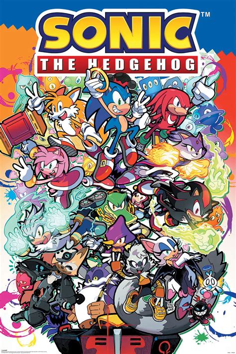 Sonic The Hedgehog Sonic Comic Characters Maxi Poster