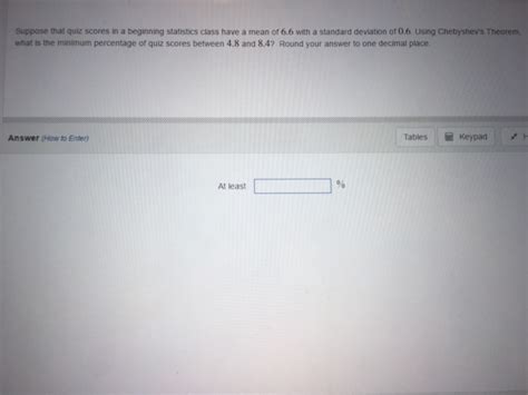 Solved Suppose That Quiz Scores In A Beginning Statistics