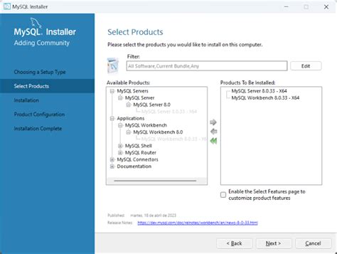 instalación de mysql server y mysql workbench