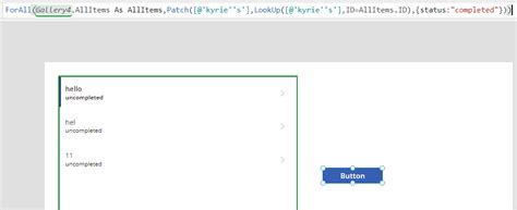 solved update the status of all items in gallery power platform