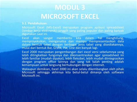 Ppt Modul 3 Microsoft Excel Powerpoint Presentation Free Download Id5535261
