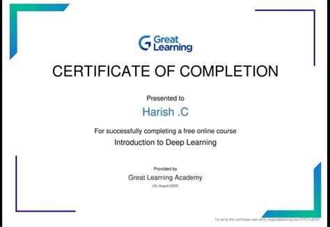 Harish C On Linkedin Greatlearningacademy Greatlearning Glacertificate