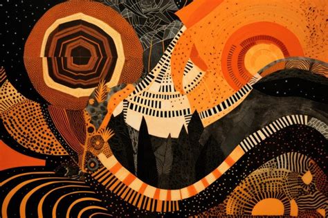 Premium Photo Abstract Background With Geometries And Patterns That Refer To Africa Generative Ai