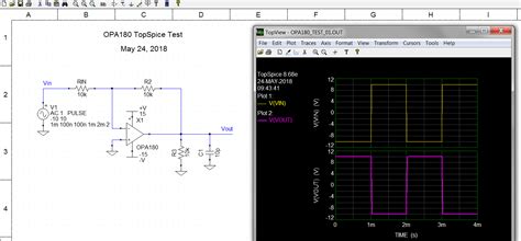 Tinaspiceopa180 Simulation Model Showing Following Error Overflow Converge Amplifiers