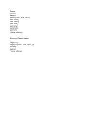 Uml Diagram Pdf Person Person Person Name Num Email Set Name Set Email Set Num Get Name Get