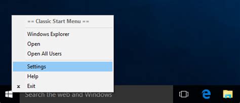 Set The Shutdown Action For The Classic Shell Start Menu