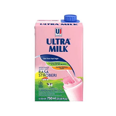 Jual Ultra Uht Strawberry 750 Ml Shopee Indonesia