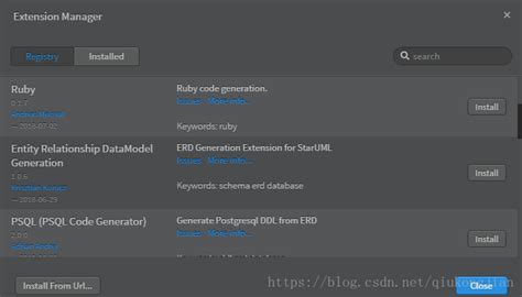 Staruml 插件的离线install From Url Csdn博客