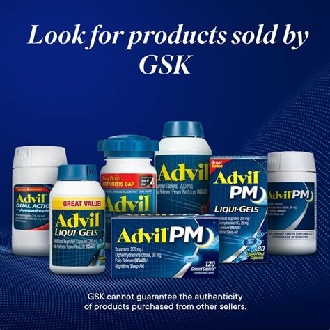 Blue Advil Pills