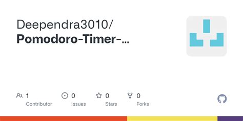 Github Deependra3010pomodoro Timer Extension