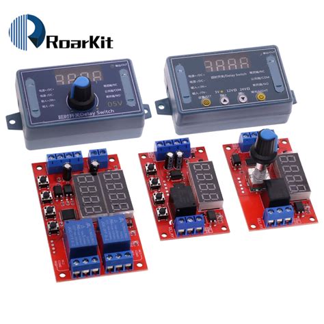 DC V V V A Adjustable Time Delay Relay Module Modes LED Digital Timming Trigger Timer