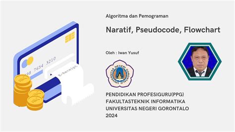 Bahan Ajar Algoritma Dalam Bentuk Naratif Pseudocode Flowchart Pertemuan 2 Youtube