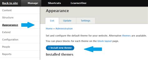Change Background Color Of Drupal Website Studyopedia