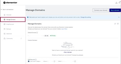 Connecting Your Godaddy Domain To Your Elementor Hosted Website Elementor