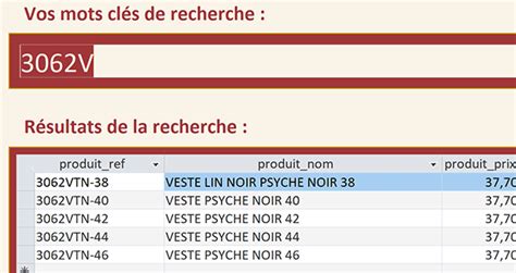 Formulaire De Recherche Sans Code Vba Access