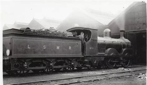 Lswr 0 4 2 Tender Loco No 651 Unknown Location R Photo £1 30 Picclick Uk