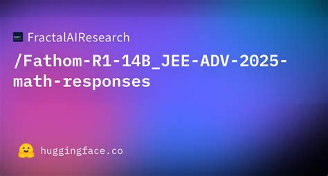 Fractalairesearch Fathom R1 14b Jee Adv 2025 Math Responses At Main