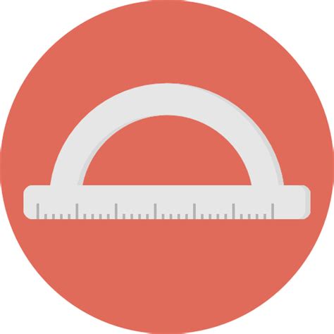 Protractor Pixel Perfect Flat Icon