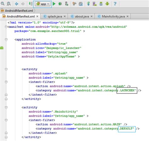 Android Studio Manifest Error In Category Stack Overflow