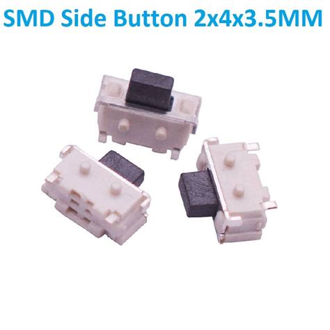 Smd Rectangle Push Button Spst Tactile Switch Right Angle 2x4x35mm