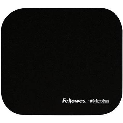 Fellowes Mouse Pad Optical Microban Black Big W