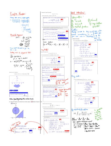 Note 3 Jun 2023 Cheat Sheet I I 1 1 I U Sus Normal Trig 6ix Sub If
