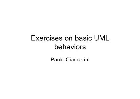 pdf exercises on uml basic behaviors unibo it · exercises on basic