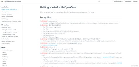 黑苹果安装主要步骤 creating the usb opencore install guide csdn博客