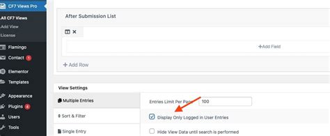 How To Display Only User Submitted Entries In Cf7views Cf7 Views