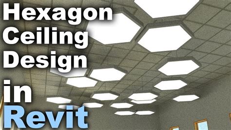 hexagon ceiling design in revit tutorial dezign ark