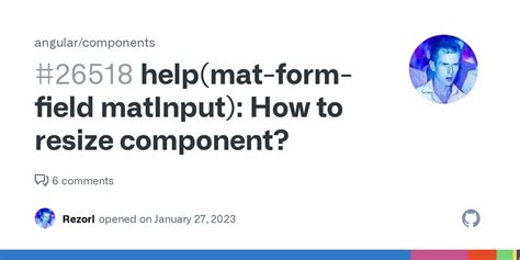 Help Mat Form Field Matinput How To Resize Component · Issue 26518